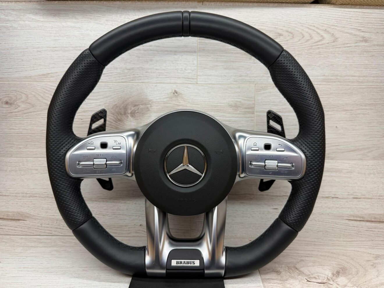 Mercedes AMG Brabus Alcantara Steering Wheel - Premium AMG car parts ...